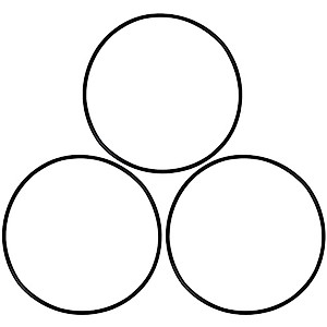 AppliaFit 3-Pack Body O-Ring Compatible with Pentair 87300400 for Clean & Clear, Predator, EasyClean and Warrior Filter Tank Systems (3-Pack)