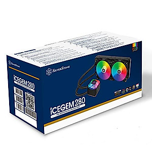 SilverStone Technology IceGem 280, 280mm All-in-one Liquid Cooler for AM5 & Threadripper TR5 / SP6, SST-IG280-ARGB