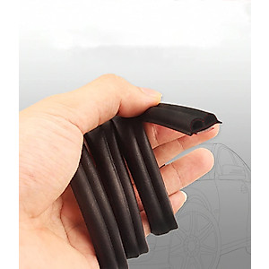 33Feet Long Universal Self Adhesive Auto Rubber Weather Draft Seal Strip 51/100 Inch Wide X 1/5 Inch Thick,Weatherstrip for Car Window and Door,Engine Cover (2 Rolls of 16.5 Ft Long)