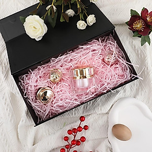 BoxSkivra 4 OZ Pink Crinkle Paper Shredded Paper for Gift baskets Filler Paper Shred for Gift Wrapping Crinkle Cut Paper Shred Filler for Easter Basket Grass, Christmas, Birthday, Mother's Day