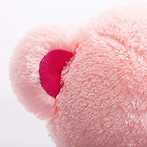 BEJOY Teddy Bear Stuffed Animals Plush Bear Holding Rose Soft Plush Toy Valentine's Day, 16 Inch, Pink