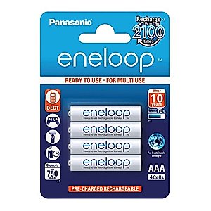 Panasonic Eneloop 1x4 Micro AAA 750 mAh