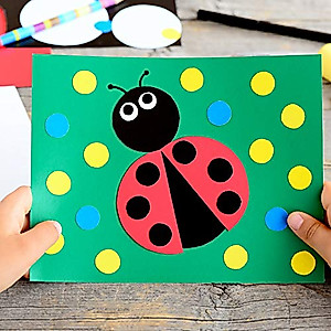 3 Pack Craft Circle Punch 2 Inch 1 Inch 5/8 Inch Paper Punchers with Craft Sticker Paper, Scrapbook Craft Paper Punch Circle Cutter for Making Crafts Scrapbooking Kid DIY Paper Craft