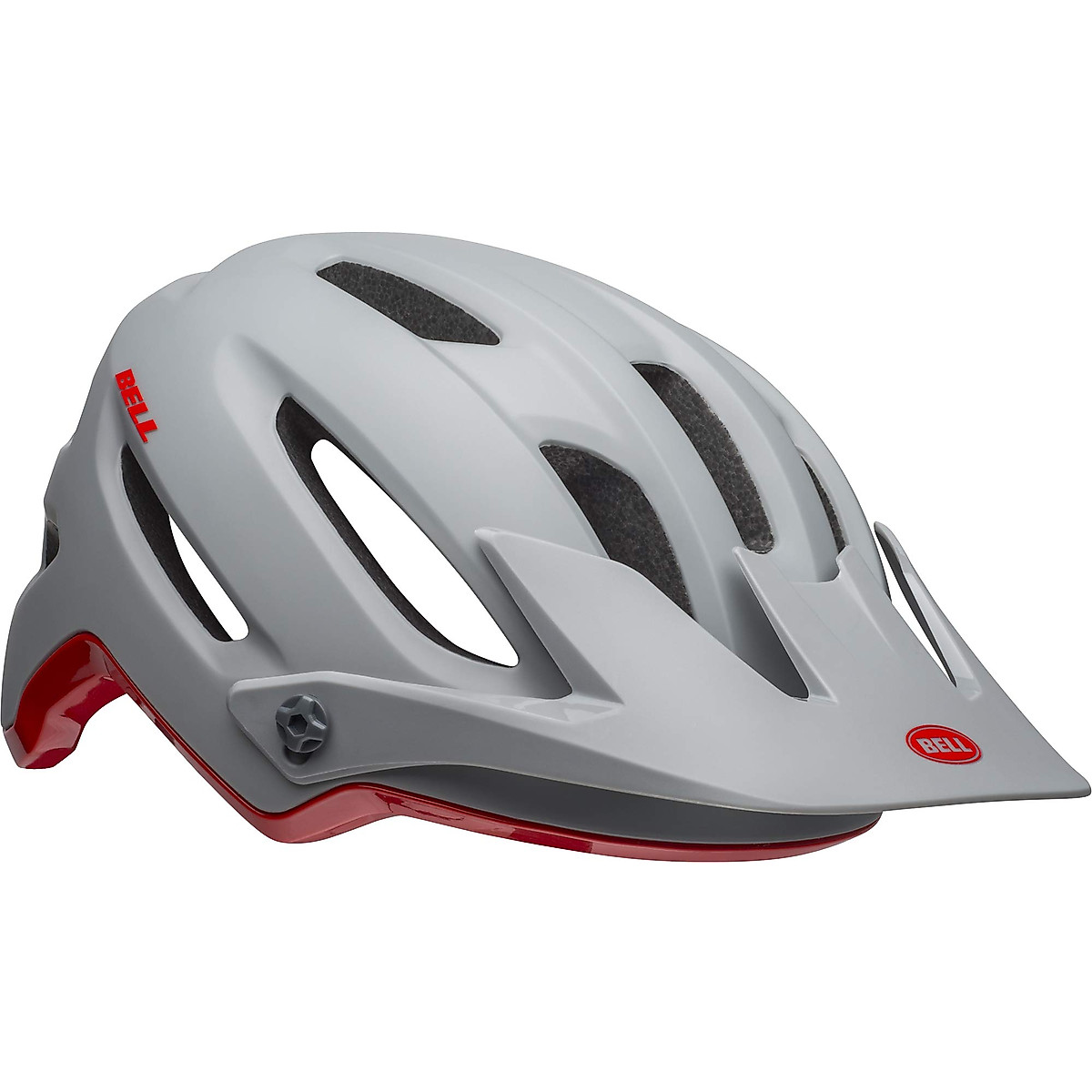BELL 4Forty Mips Adult Mountain Bike Helmet - Matte Dark Gray/Crimson (2023), Small (52-56 cm)