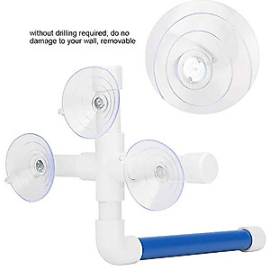 Bird Shower Perches with Strong Suction Cup Parrot Plastic Pipe Stand Toy for Macaw African Greys Budgies Parakeet