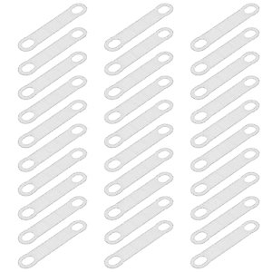 Yardwe 50Pcs Clear Non- Slip Rubber Clothes Hanger Grips Silicone Antiskid Closet Accessories Clothing Hanger Strips Windproof Clothes Hanging Accessories