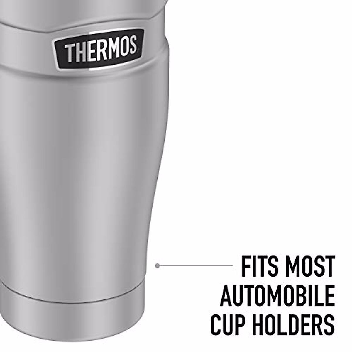 THERMOS LSU Tigers, Torn Tiger STAINLESS KING Stainless Steel Travel Tumbler, Vacuum insulated & Double Wall, 16oz