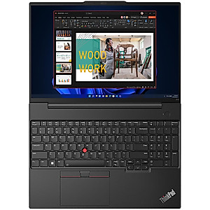 LENOVO ThinkPad E16 Gen 1 16.0" IPS Business Laptop (8-Core AMD Ryzen 7 7730U, 40GB RAM, 1TB PCIe SSD, AMD Radeon, 60 Hz Wide UXGA (1920x1200), Fingerprint, Win 11 Pro) w/Dockztorm Hub