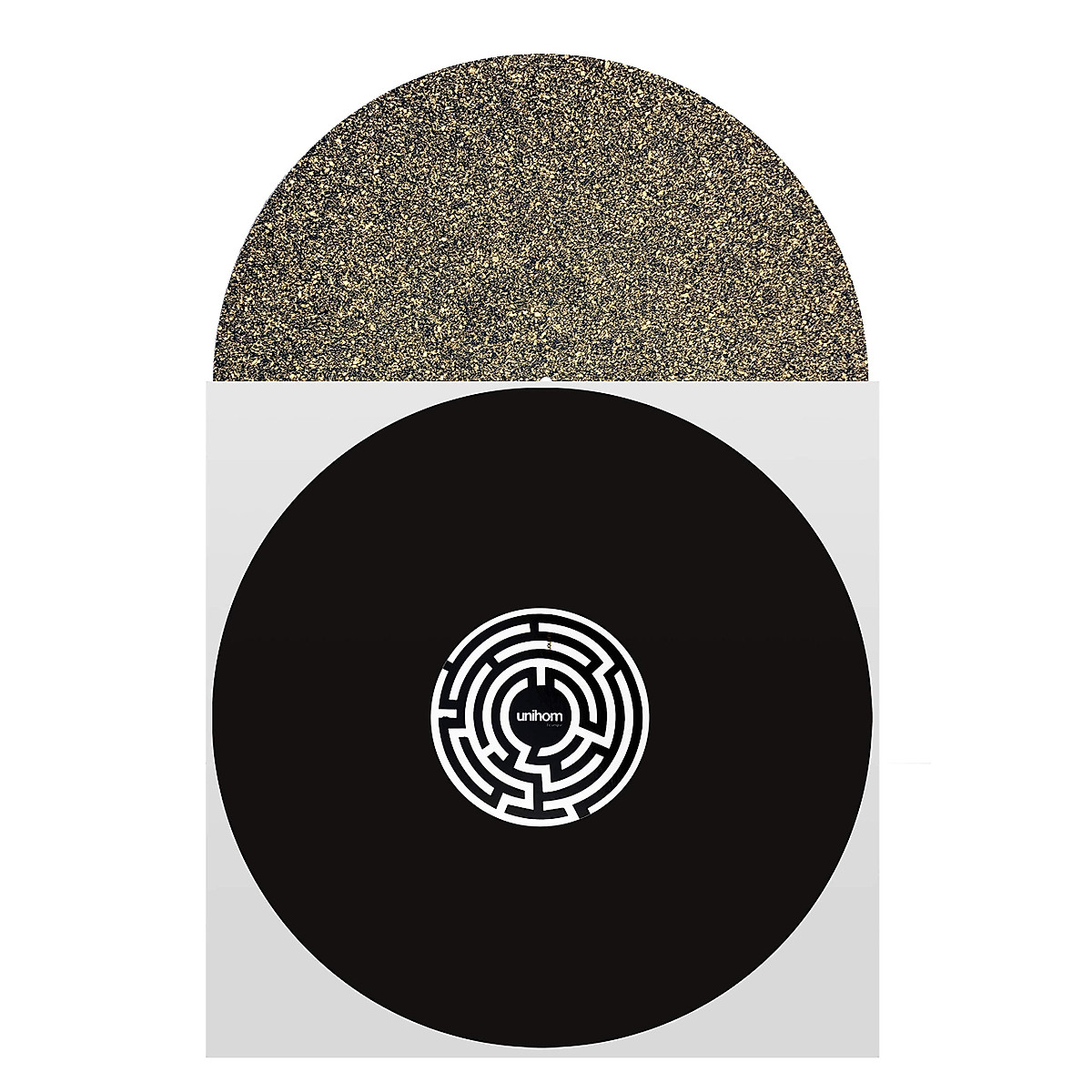 Turntable Mat Slipmat Cork and Rubber (Diameter: 30cm/11.8in Thickness: 3mm 1/16in) Vinyl Record Improve Sound Quality Reduce Vibrations Absorb Resonances DIY Upgrade Platter - Unihom
