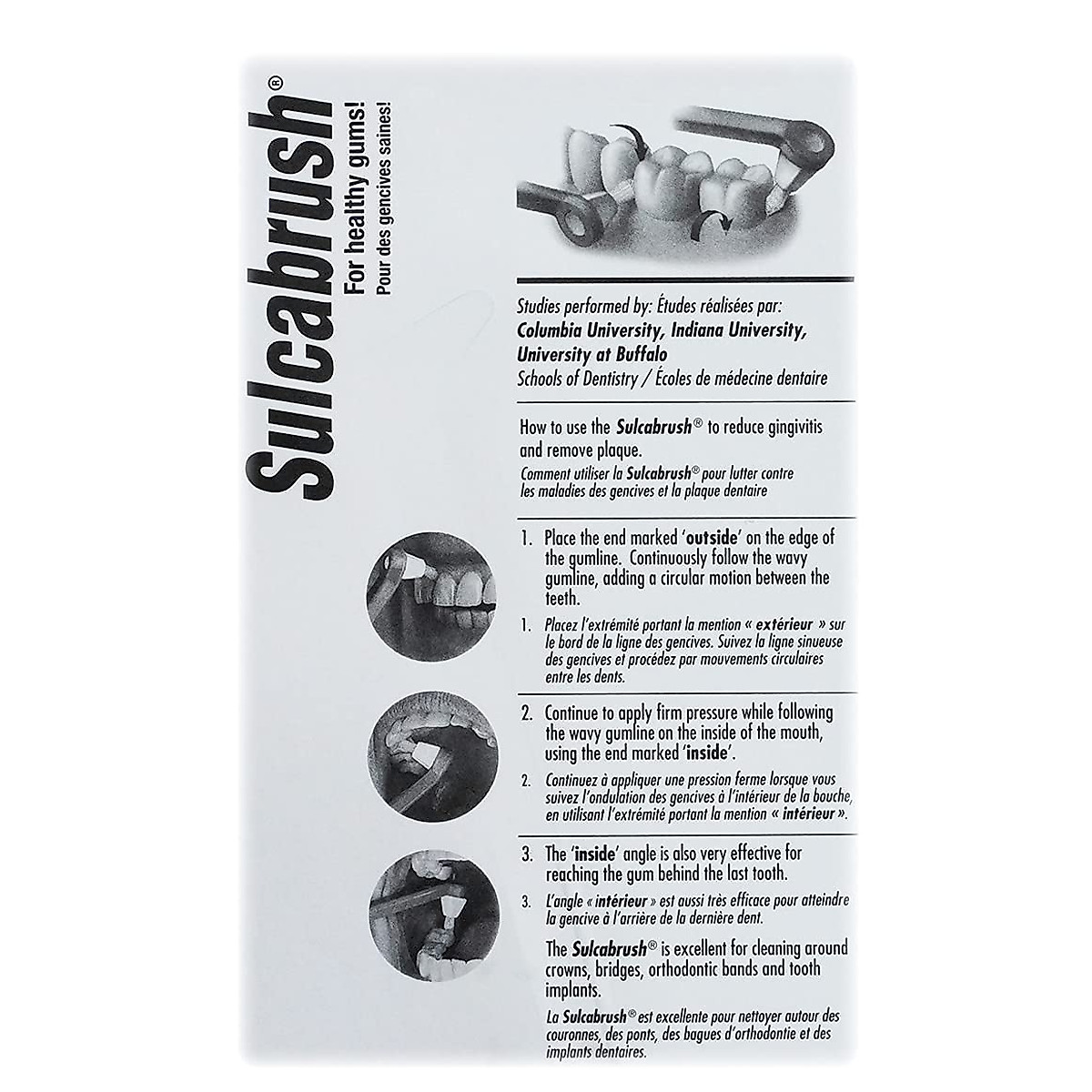 Sulcabrush Handle and Travel Pouch