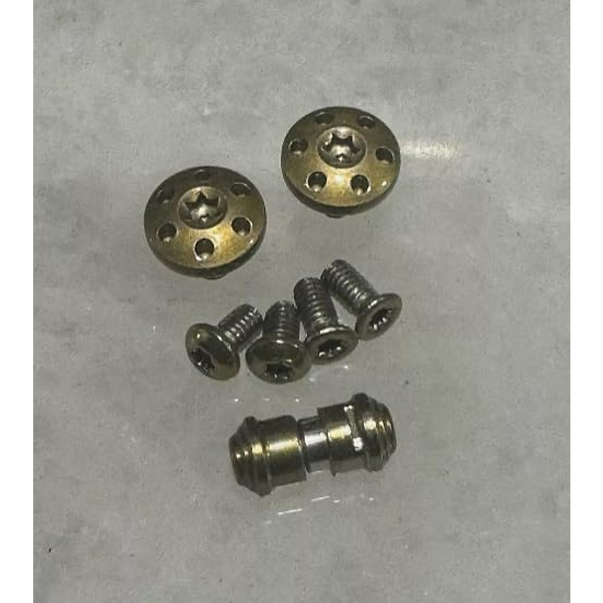 Gold Bronze Stainless Steel Torx Screws & Thumb Stud For Kizer Drop Bear Knife