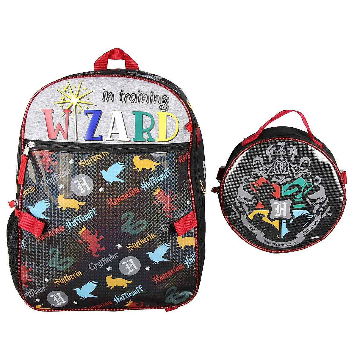 Harry Potter Kids Backpack Wizard In Training 5PC 16" Hogwarts School Combo Set