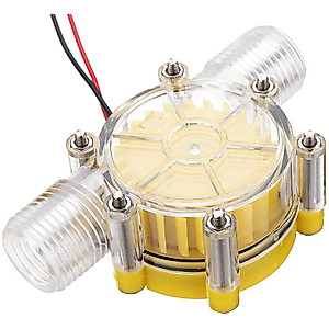 5pcs Water Flow Generator Turbine Generator Hydroelectric Micro Hydro Generator 1/2 Inch Portable Water Charger 10W (12V)