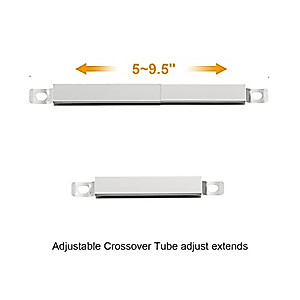 BBQ-PLUS Grill Replacement Parts for Charbroil Classic 360 3-Burner 463773717 G215-0203-W1 G320-0200-W1A,Heat Plates, Grill Burner, Carryover Tube for Char Broil Classic 280/American Gourmet 2 Burner