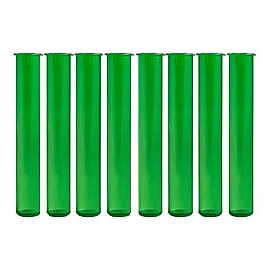 116mm Airtight Storage Tube Container - Green 10 Pack