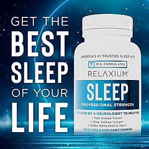 Relaxium Sleep Aid for Adults, Melatonin 5mg with Magnesium Glycinate, Sleep-Promoting Valerest & Ashwagandha, Non-Habit Forming Sleep Supplement, 60 Capsules, 30-Day Supply