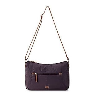 The Sak Womens Esperato Recycled Nylon Hobo, Aubergine, One Size US