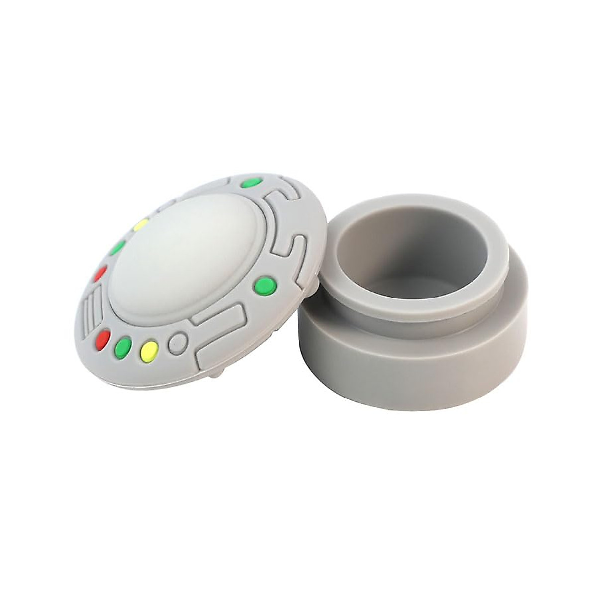 YHSWE UFO Shape, Silicone Wax Container Non-stick Food Grade, 5ml, Suitable For Storing Beeswax and Skin Care Products, Easy To Carry When Traveling (5 pcs)