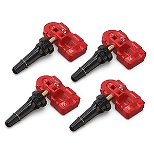 MORESENSOR Signature Series 315MHz TPMS Tire Pressure Sensor 4-Pack | Preprogrammed for Select 120+ American Brand Models | Replacement for 6F2Z-1A189-A 7L1Z-1A189-A | Snap-in | NX-S042-SN-4