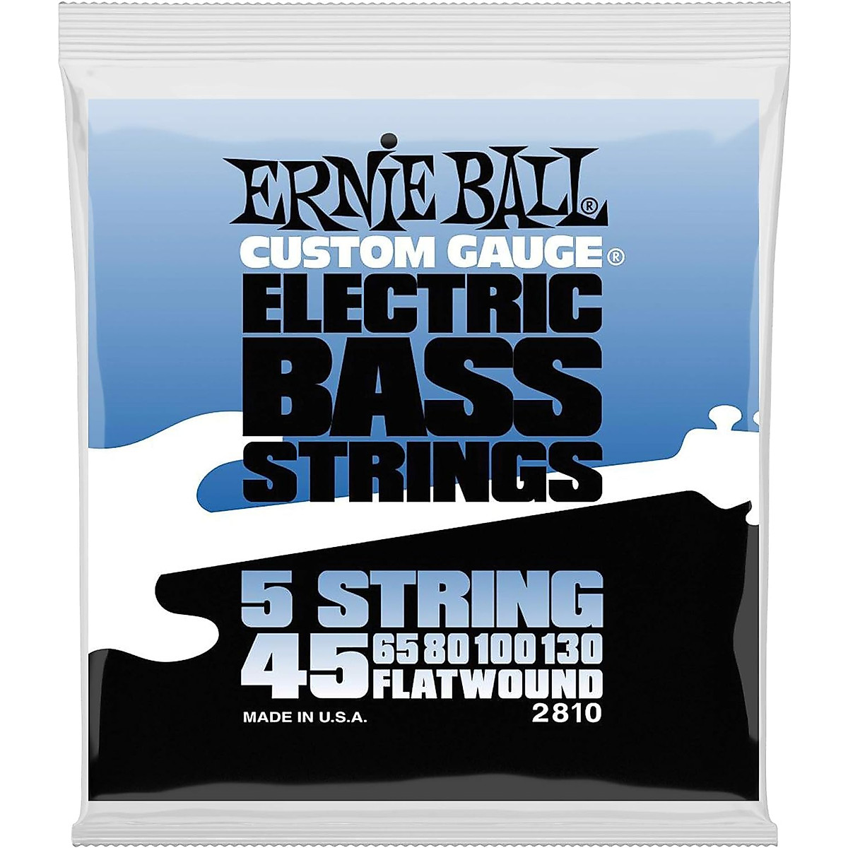 5-string Stainless Steel Flatwound Electric Bass Strings 45-130 Gauge