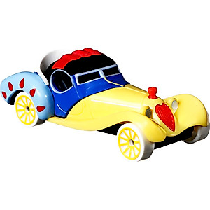 Hot Wheels Disney Princess Character Car 5-Pack, 5 Toy Cars in 1:64 Scale: Mulan, Snow White, Belle, Jasmine & Ariel