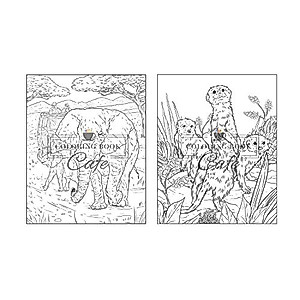 100 Wildlife Scenes: An Adult Coloring Book Featuring 100 Most Beautiful Wildlife Scenes with Animals, Birds and Flowers from Oceans, Jungles, Forests and Savannas