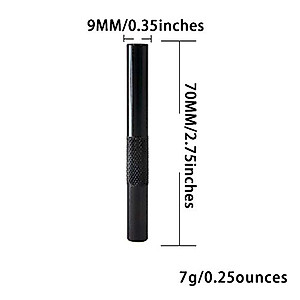 Jitnetiy 4 Pack Portable Min Snuff Snorter Straws Sniffer Bullet Tube Dispenser (Random Color)