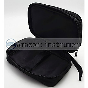 TestHelper TH19 Double Layered Padded Carrying Zipper Soft Case with Wrist Strap Use for Multimeter Meter