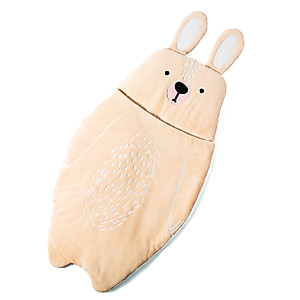 MindWare Oh So Fun! Bunny Sleeping Bag – Child Sleeping Bag for Kids Ages 3 & Up