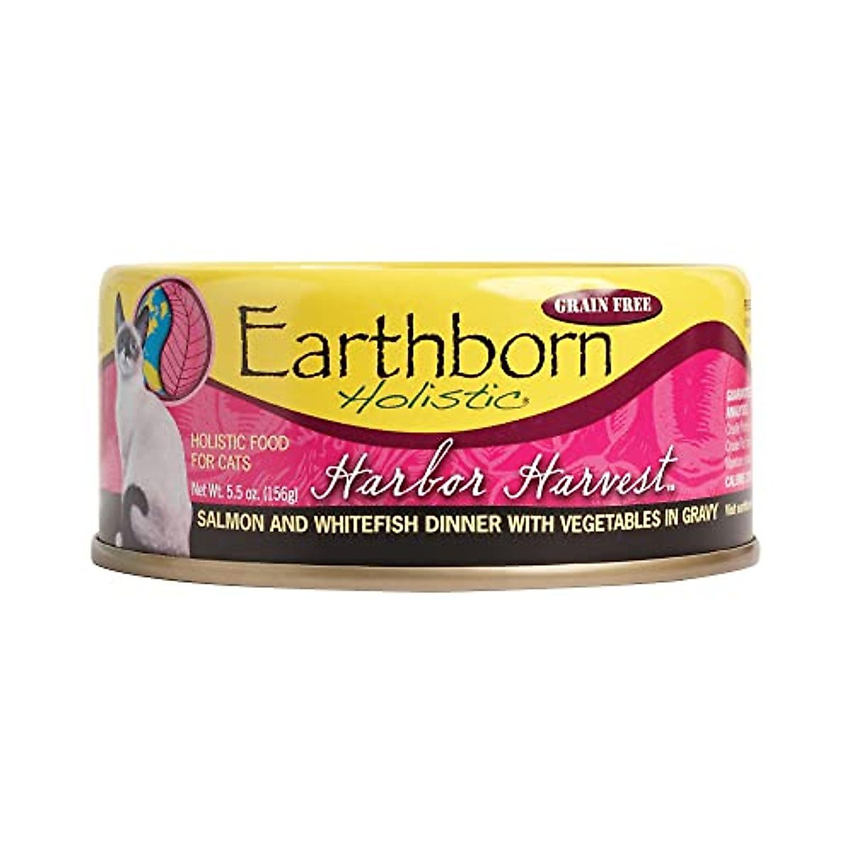 Earthborn Holistic Harbor Harvest Grain Free Canned Cat Food, 5.5 Oz, Case Of 24
