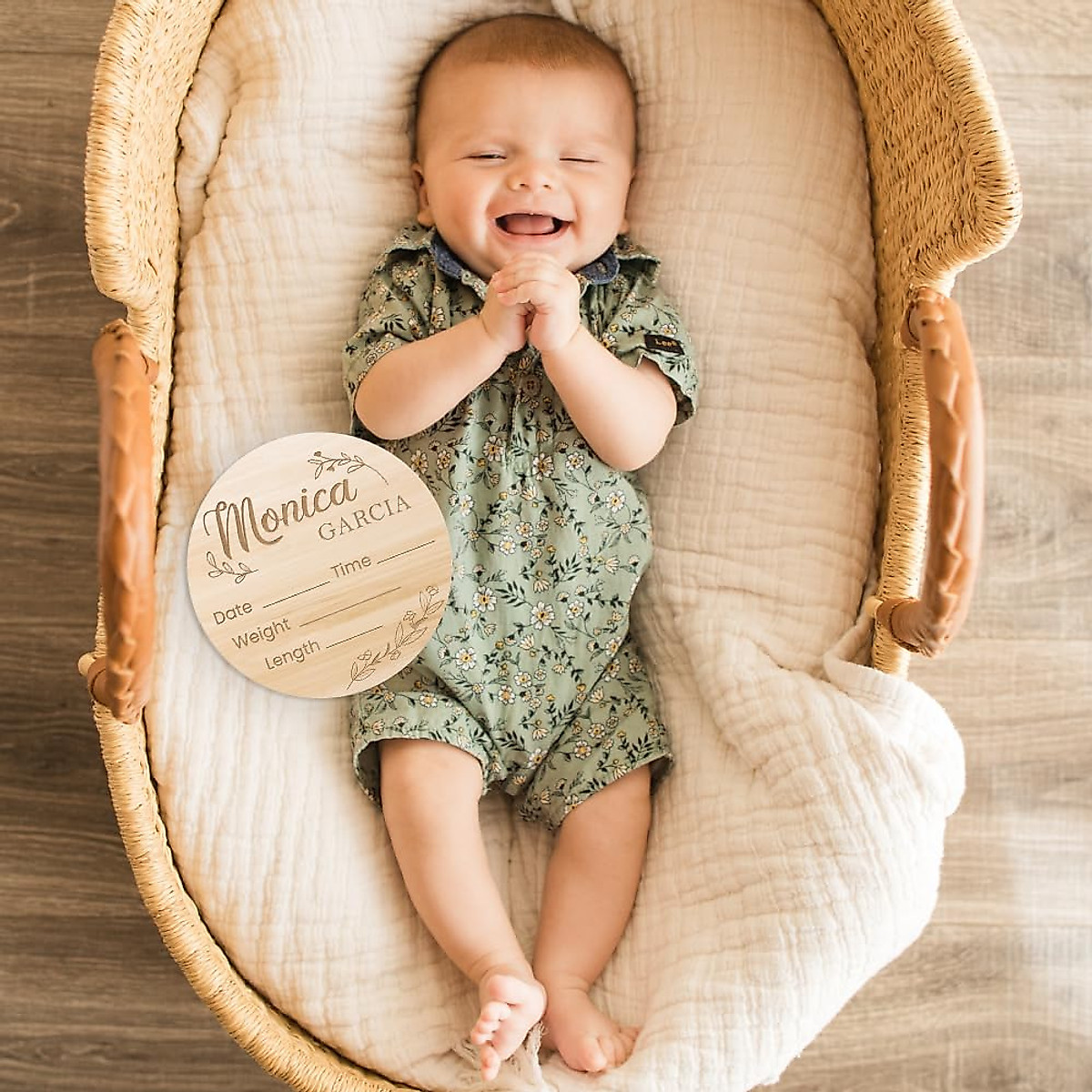 Party to Be Personalized Birth Announcement Sign for Hospital, Laser Engraved Wooden Baby Name Announcement Sign, Newborn Announcement Sign