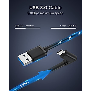 KIWI design Link Cable USB A to Type-C, 10 Feet/3m USB C 3.0 Cable Compatible with Quest 3/2/1/Pro, and Pico 4 (Black)
