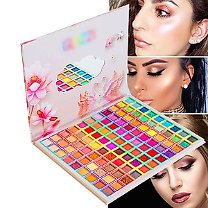 99 Colors Makeup Eyeshadow Palette, Professional Waterproof Matte Glitter Makeup Pallet Colorful Powder Rainbow Colors Eye Makeup Gift