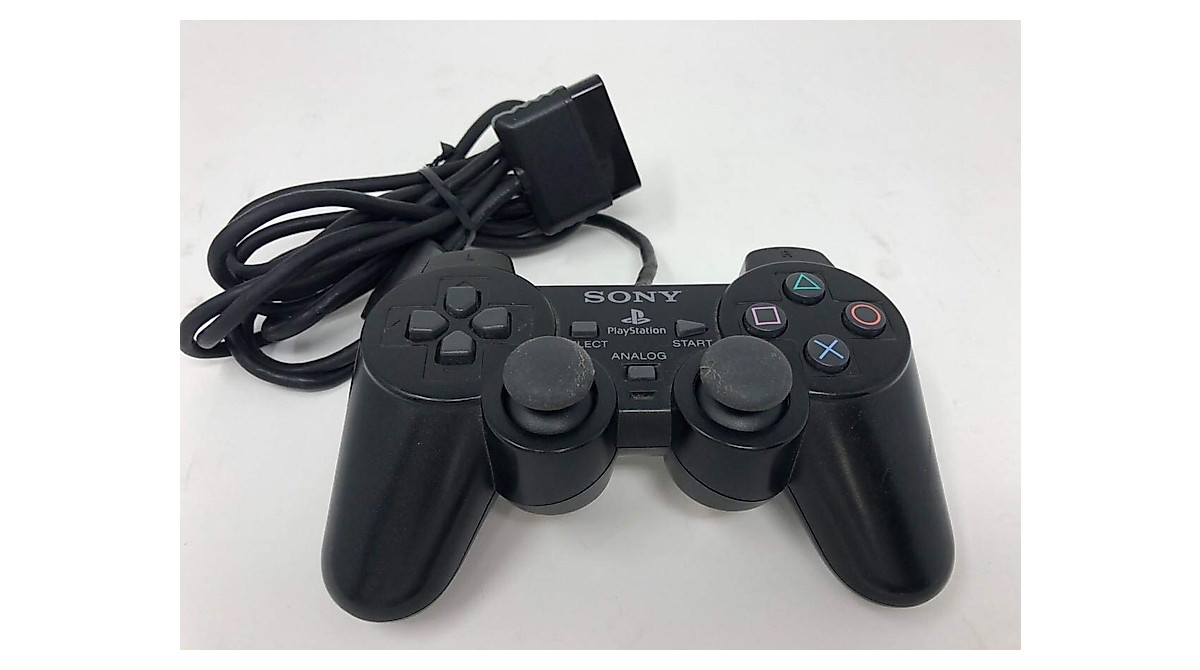 Playstation 2 Dual Shock Controller Black - Sony Gaming Accessory