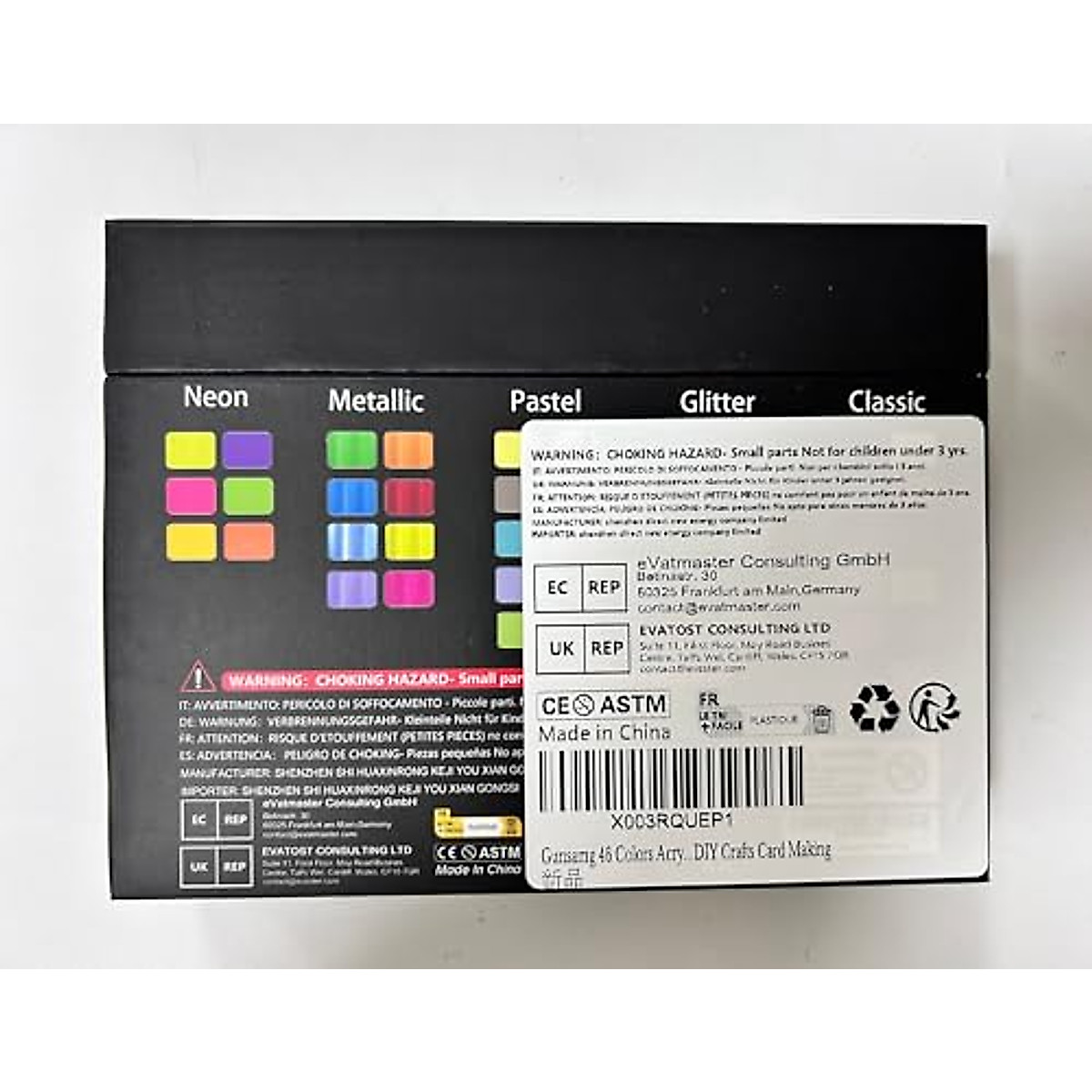 Gunsamg 46 Colors Acrylic Paint Pens Extra Fine Tip Acrylic Paint Markers For Rock Painting Ceramic Stone Wood Canvas DIY Crafts Card Making