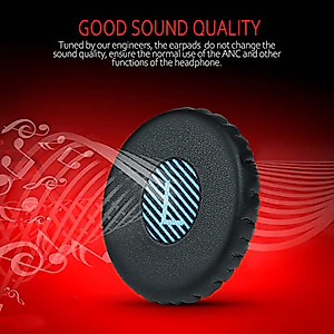 Professional Bose On Ear Replacement Ear Pads, Bose OE2 Replacement Ear Pads, Fits Bose Over-Ear 2(OE2, OE2i) ONLY, Soft Leather & Memory Foam, by Krone Kalpasmos – Blue Scrim, Black