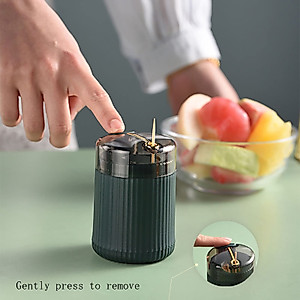 wgdpnp Automatic Toothpick Dispenser Pop-up Automatic Toothpick Dispenser Auto Toothpick Dispenser with Toothpicks 200 Count for Home (3pcs)