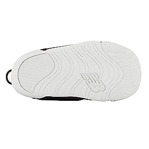 New Balance Kid's New-b V1 Hook and Loop Sneaker, Black/White, 9 Wide Toddler