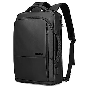 Small Business Backpack,Intelligent 3in1 Slim Laptop Backpack For Men&Women Fits 15.6 Laptop With USB Port Casual Daypack Commute Bag Executive Briefcase,Black
