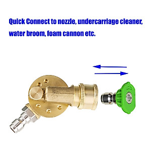 M MINGLE Gutter Cleaner Attachment, Short High Pressure Washer Gun, 5 Nozzle Tips