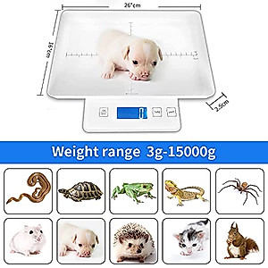 MINDPET-MED Digital Pet Scale for Small Animal, Whelping Scale,Mini Precision Gram Weight Balance Scale, High Precision 1g, Suitable for Newborn Pets