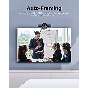 WYRESTORM 4K Webcam with AI Tracking, Auto Framing, 120° FOV, 90fps, 8X Digital Zoom, ePTZ, Dual AI Noise-canceling Mics, Conference Room Camera for Video Call, Remote Education, HD Live Streaming