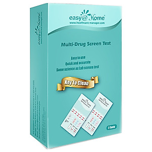 2 Pack Easy@Home 12 Panel Instant Drug Test Kits including BUP, sensitive OPI 300 - Testing Marijuana (THC), BUP,COC,MOP/OPI300, AMP,BAR,BZO,MDMA,MET/mAMP, MTD, OXY,PCP #EDOAP-6125B EXP 2024-10-18