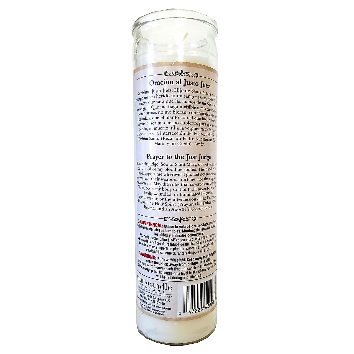 Staci19 Just Judge Justo Juez Devotional Candle
