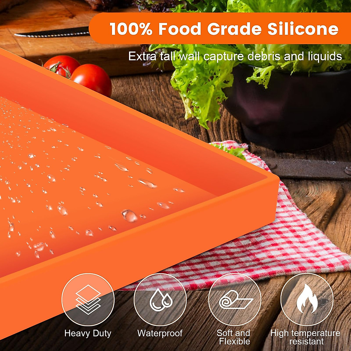Silicone Griddle Mat for Blackstone 28 Inch Griddle,Heavy Duty Silicone Mat,Blackstone Silicone Griddle Cover To Protect Grill Top Clean from Insects and Dust