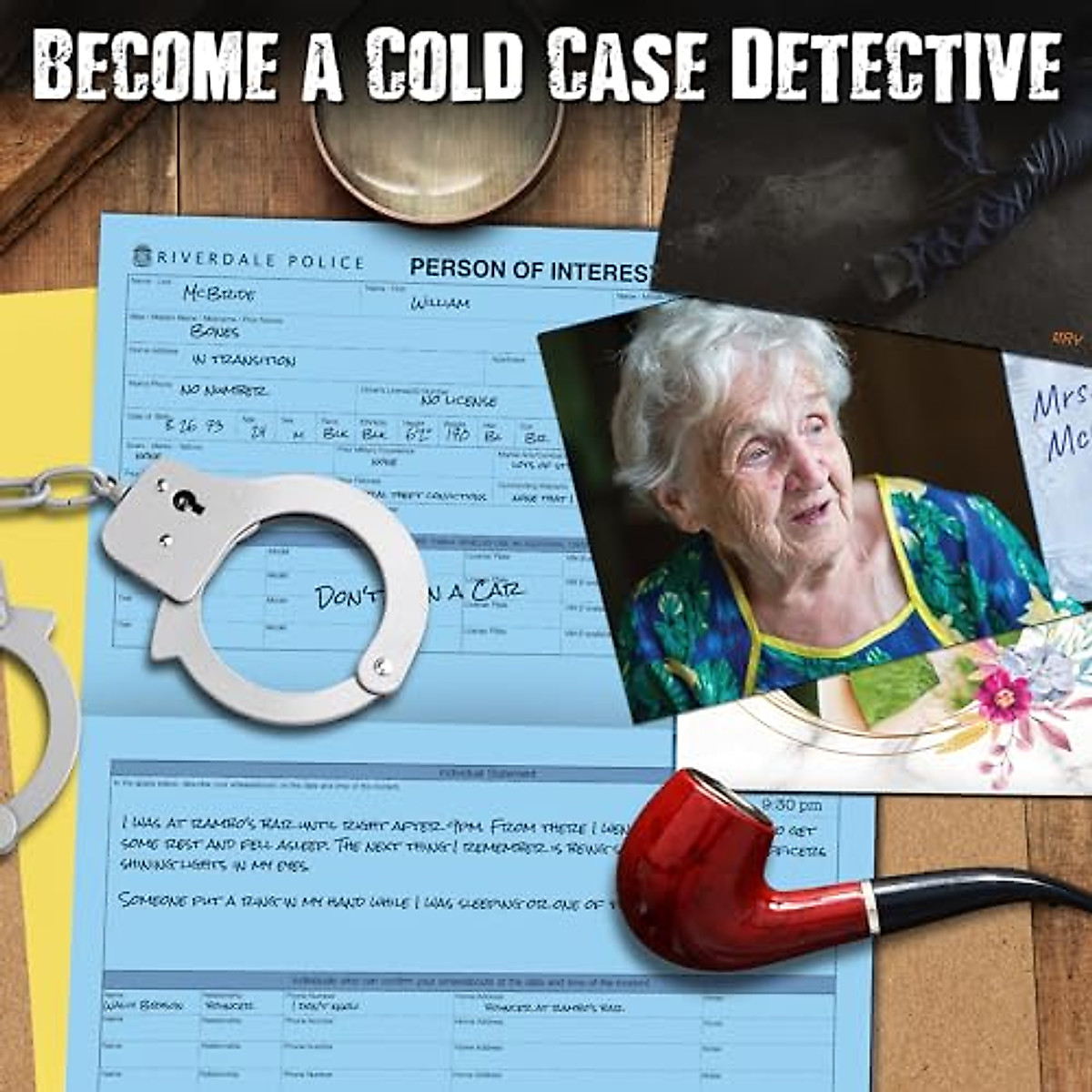Unsolved Case Files | Ashcroft, Harmony - Cold Case Murder Mystery Game - Can You Solve The Crime? Who Killed Harmony? For Ages 14 and up