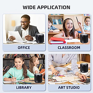 tenwin Electric Pencil Sharpener,Battery Powered and Portable Pencil Sharpeners Kid, Blade to Fast Sharpen,Suitable for NO.2/Colored Pencils(6-8mm), School/Classroom/Office/Home