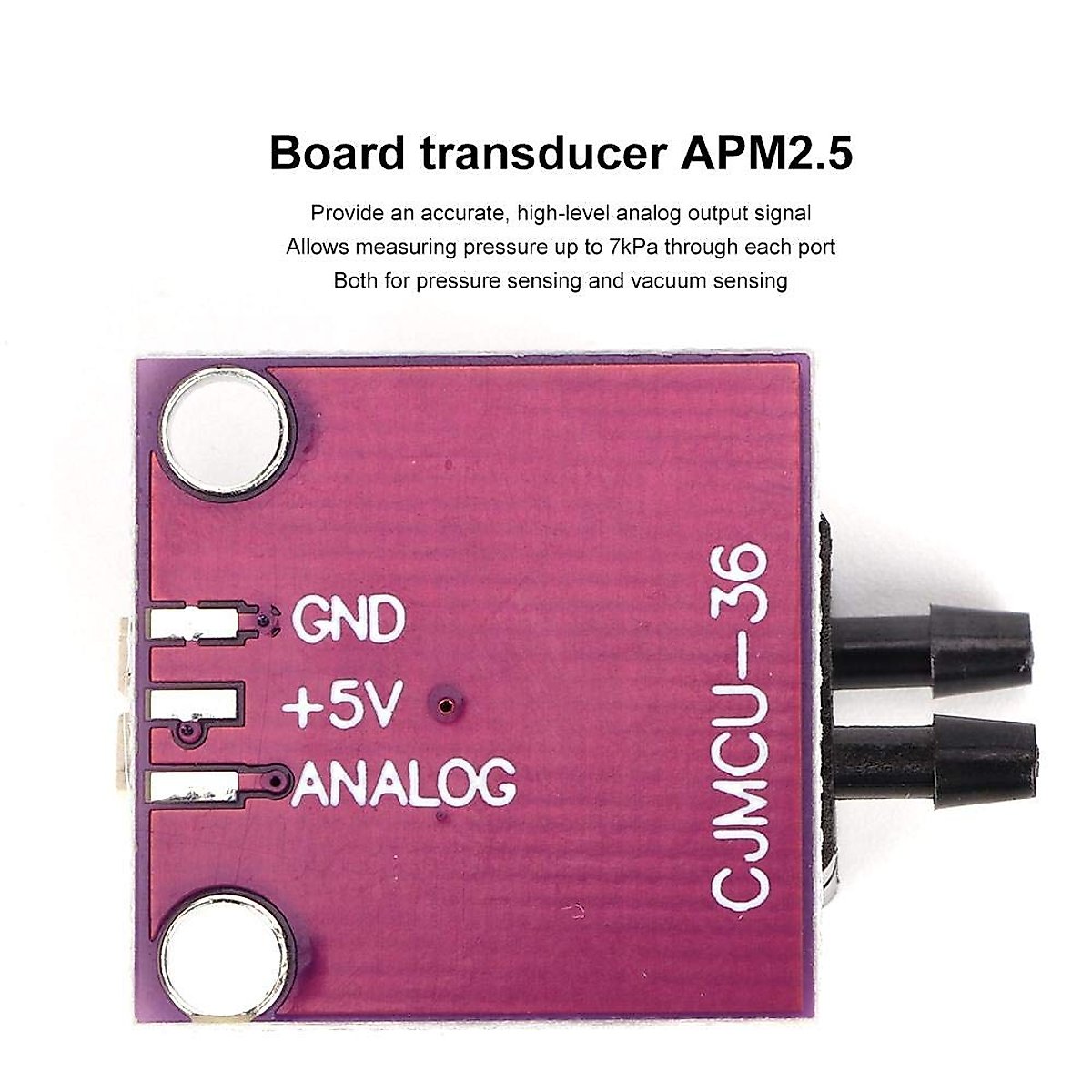 Fafeicy MPXV7002DP Breakout Pressure Sensor Board Transducer APM2.5 Electric Components to Measure Positive and Negative Pressure