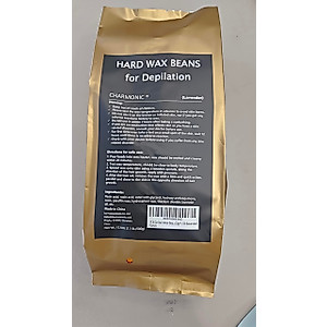 17.5 Oz Charmonic Hard Body Hair Removal Wax Beads, European Lavender Depilatory Wax for Women and Men (500g/1.1 lb)