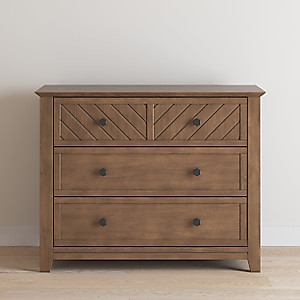 Child Craft Atwood 3 Drawer Dresser for Nursery or Bedroom, Plenty of Storage, Anti-Tip Kit Included to Prevent Tipping, Non-Toxic, Baby Safe Finish (Cocoa Bean)